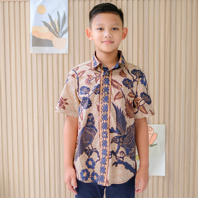 Jual Batik Anak UPH Navy / Dress Batik Anak/ Kemeja Batik Anak | Shopee ...
