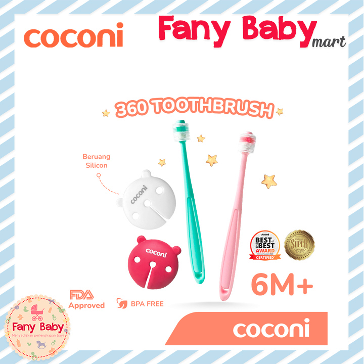 Jual COCONI 360 BABY TOOTHBRUSH | Shopee Indonesia