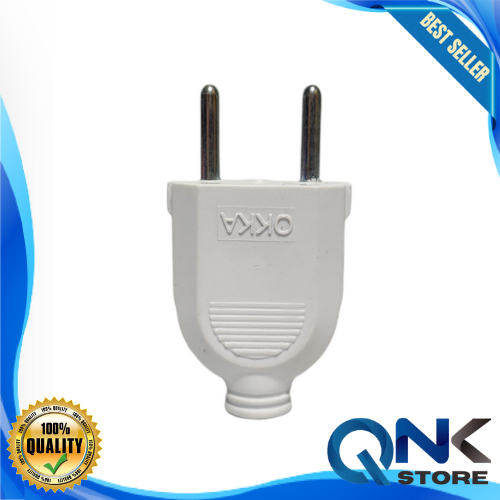 Jual Steker Gepeng OKAY Colokan Listrik Gepeng HITAM PUTIH | Shopee ...