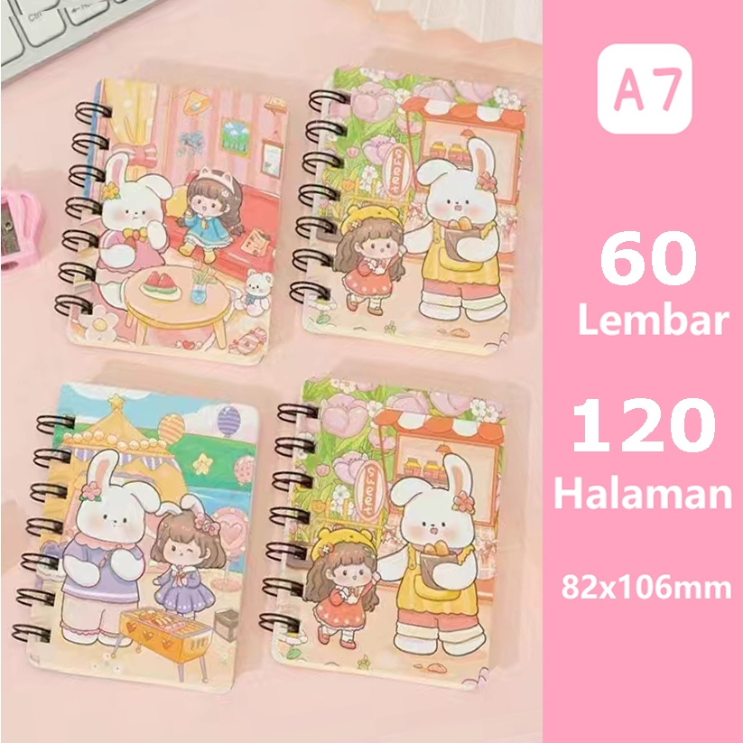 Jual MOKA NOTEBOOK RING MOTIF / BUKU A7 CATATAN RING / BUKU TULIS RING ...