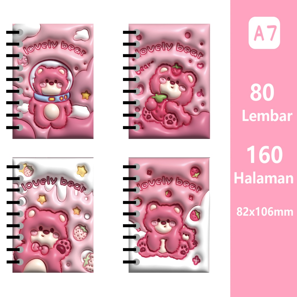 Jual MOKA NOTEBOOK RING MOTIF / BUKU A7 CATATAN RING / BUKU TULIS RING ...