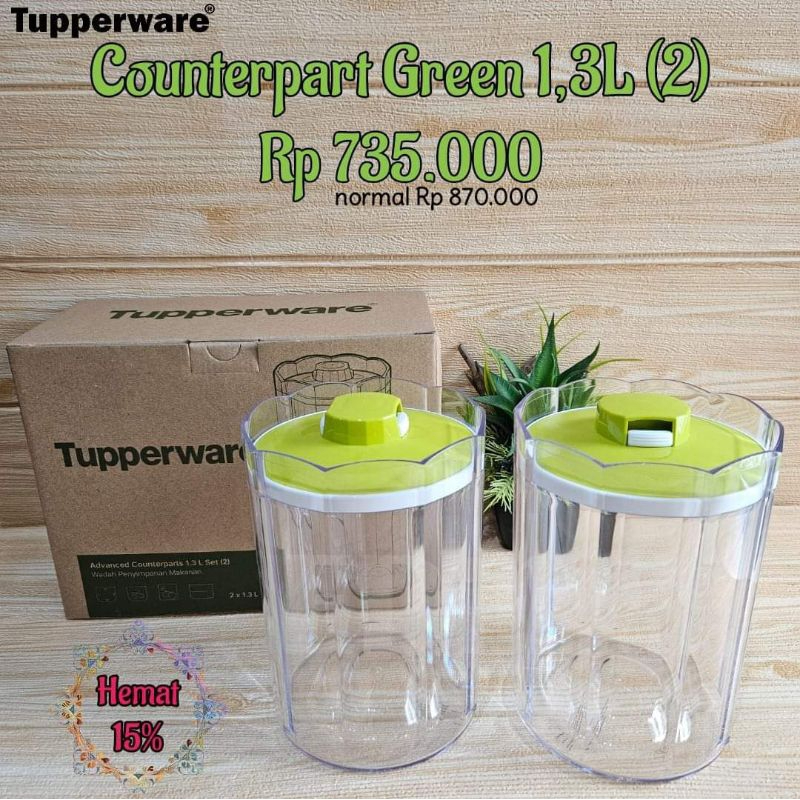 Jual Advance counterpart tupperware set isi 2 with box 1.3 liter | Shopee Indonesia