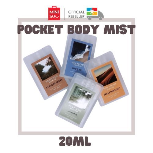 Jual MINISO Pocket Body Mist Cowok 20ml | Shopee Indonesia