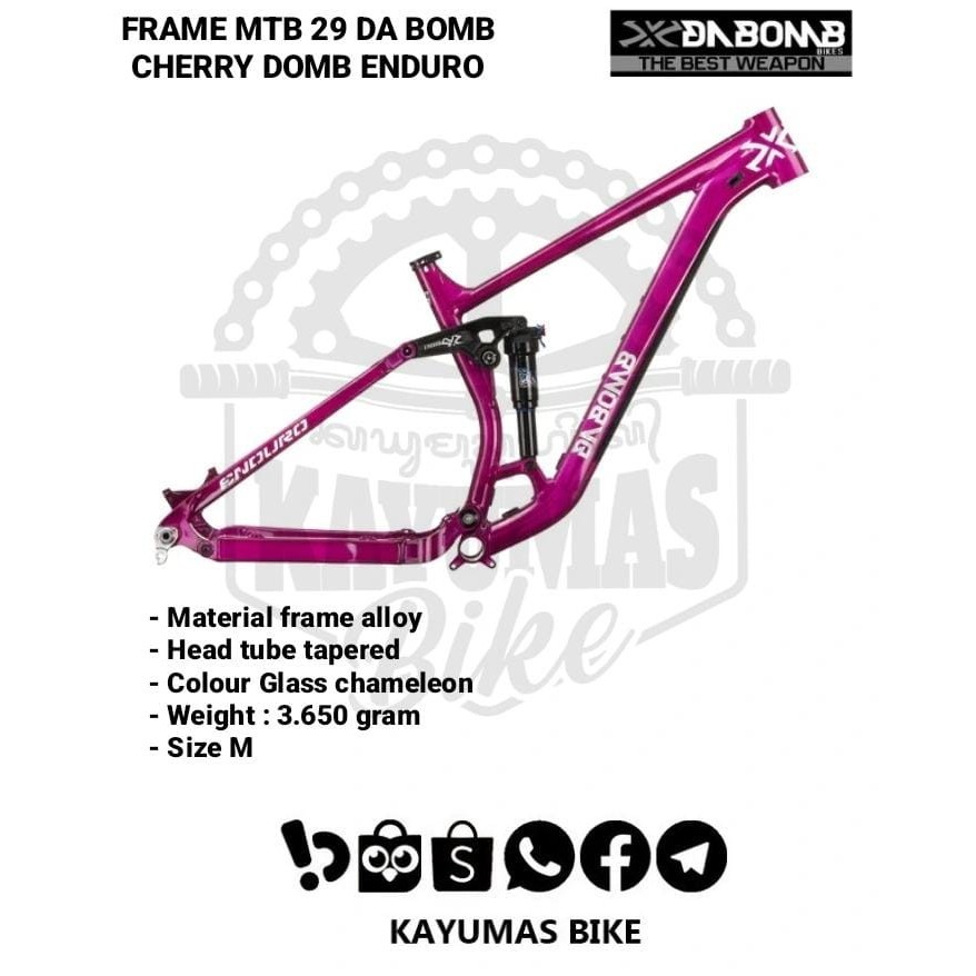 Jual FRAME MTB 29 DA BOMB CHERRY DOMB ENDURO | Shopee Indonesia
