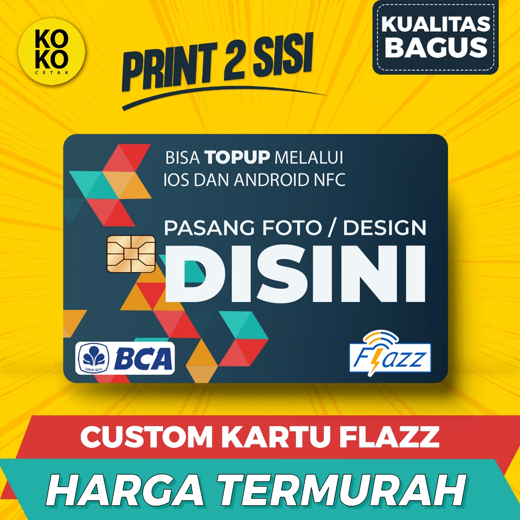 Jual Custom Kartu FLAZZ 2 sisi Bisa Cetak Foto / Gambar Bebas Gen 2 | Shopee Indonesia