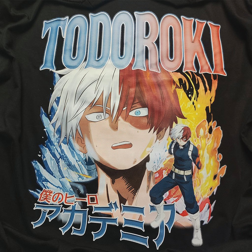 Jual Boku No Hero Todoroki Shoto Oversized T-shirt My Hero Academia #01 ...