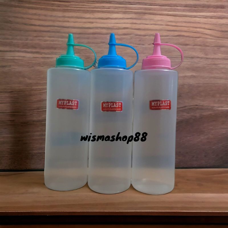 Jual BOTOL MAYONES 500 ML MYPLAST / BOTOL KECAP LANCIP / BOTOL PLASTIK ...