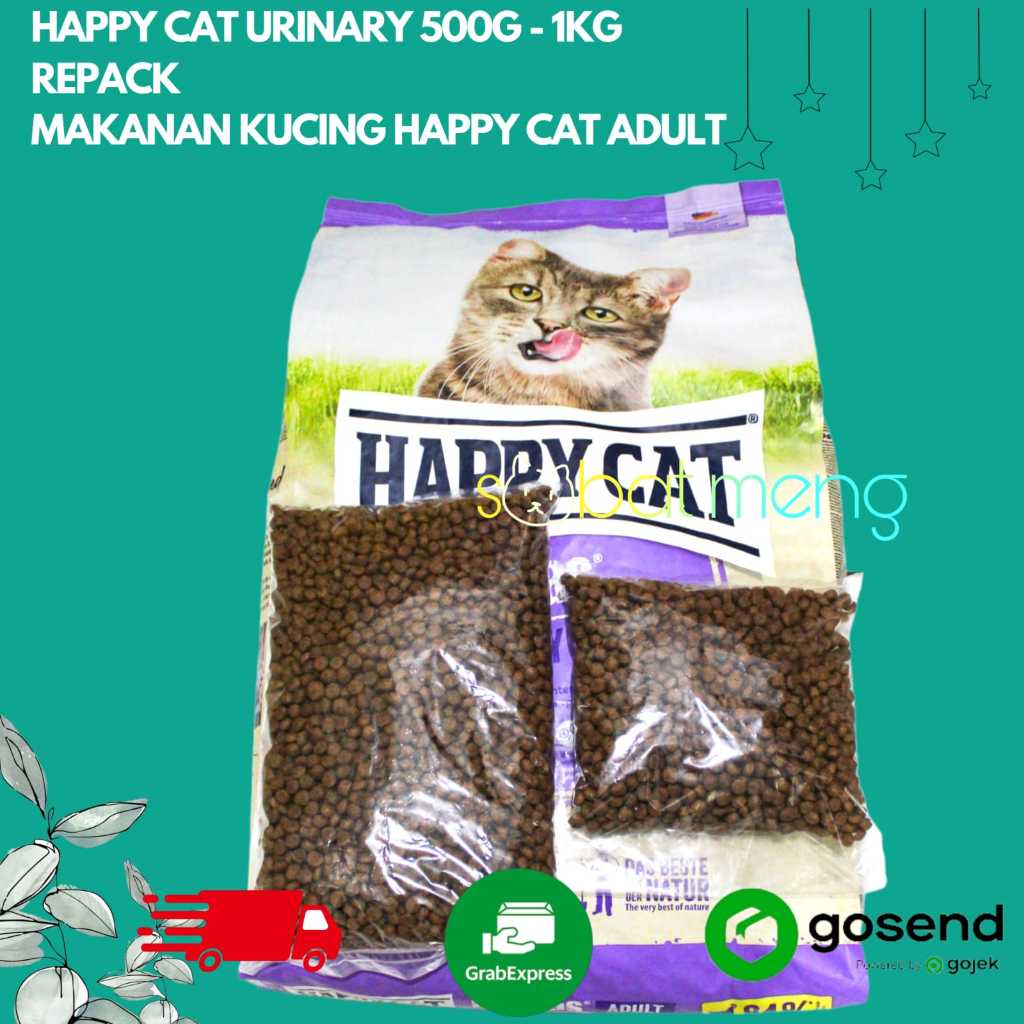 Jual HAPPY CAT URINARY 500G - 1KG REPACK | MAKANAN KUCING HAPPY CAT ...