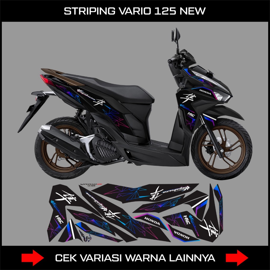 Jual Stiker Striping Vario 125 Led New Gen2 EdisiI Hayabusa / Decal ...
