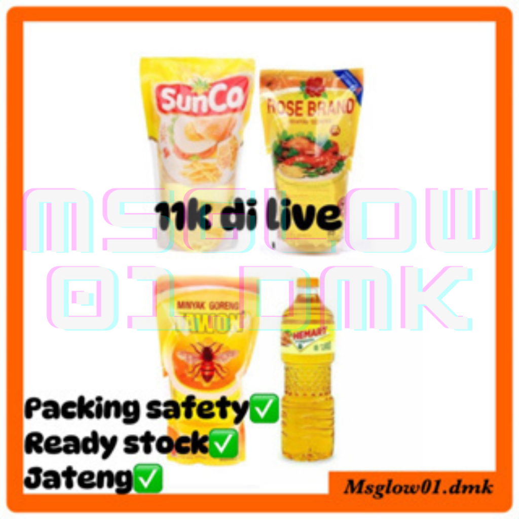 Jual minyak goreng sunco/rosebrand/hemart/family 1 liter | Shopee Indonesia