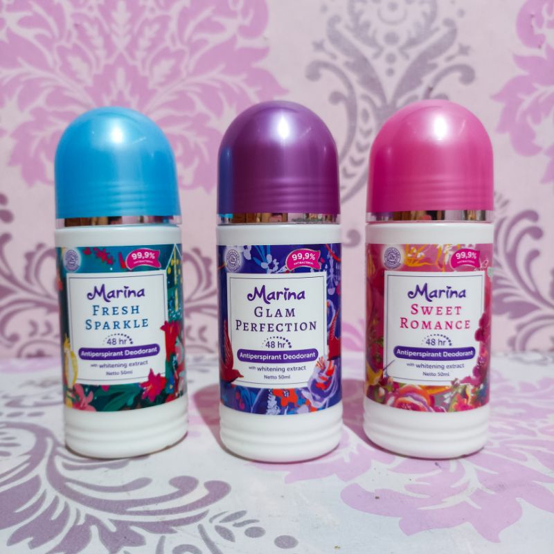 Jual Marina Anti Perspirant Deodorant 50 ml / Marina deodorant roll on ...