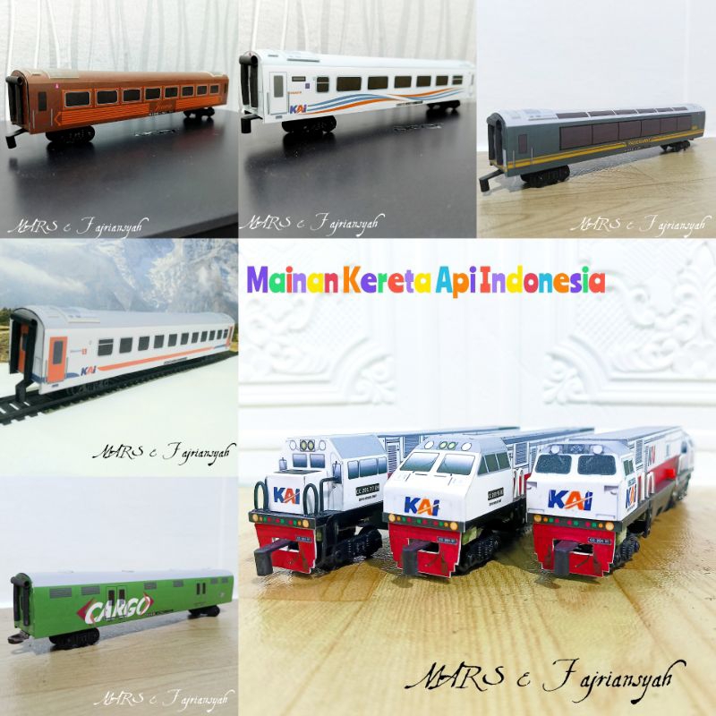Jual Kereta Api Indonesia Lokomotif Gerbong ( Handmade ) | Shopee Indonesia