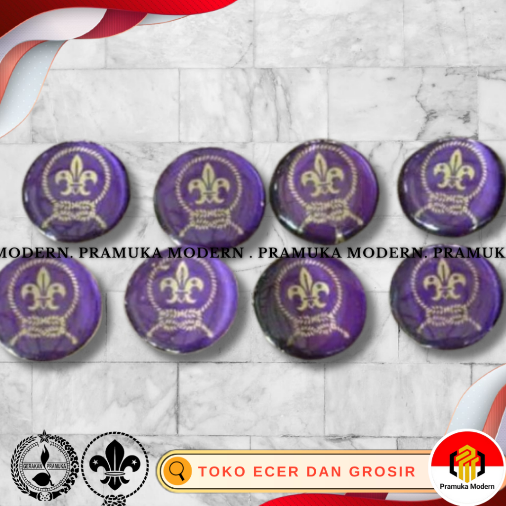 Jual Pin wosm pin pandu dunia bagus per pack (100biji) | Shopee Indonesia
