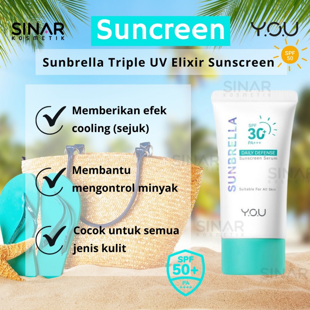 Jual Y.O.U Sunbrella Daily Defense Sunscreen Serum SPF 30 PA+++ 30ml ...