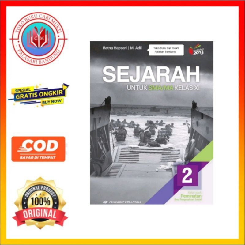 Jual Erlangga Buku Sejarah Kelompok Peminatan Untuk SMA/MA Kelas 11 Kurikulum 2013 | Shopee ...