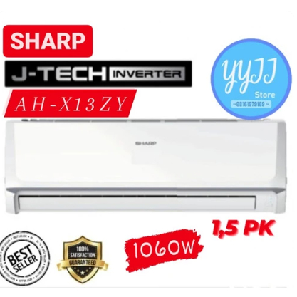 Jual AC SHARP J-Tech Inverter Series 1,5PK AH-X13ZY AH-X13BEY | Shopee ...