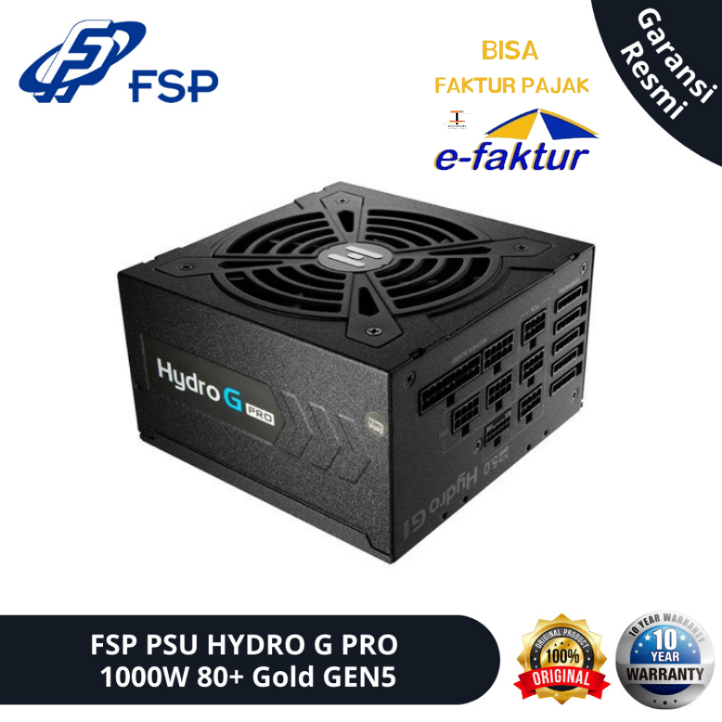 Jual Power Supply FSP 1000W 80+ Gold Fully Modular GEN5 PSU HYDRO G PRO ...