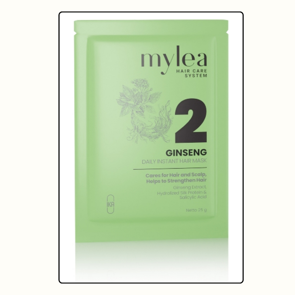 Jual Mylea Hair Mask Daily Instant Ginseng Sachet 25Gr | Shopee Indonesia
