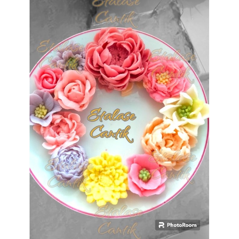 Jual Cetakan mawar Besar Silikon Mawar Besar bunga cetakan puding bunga ...