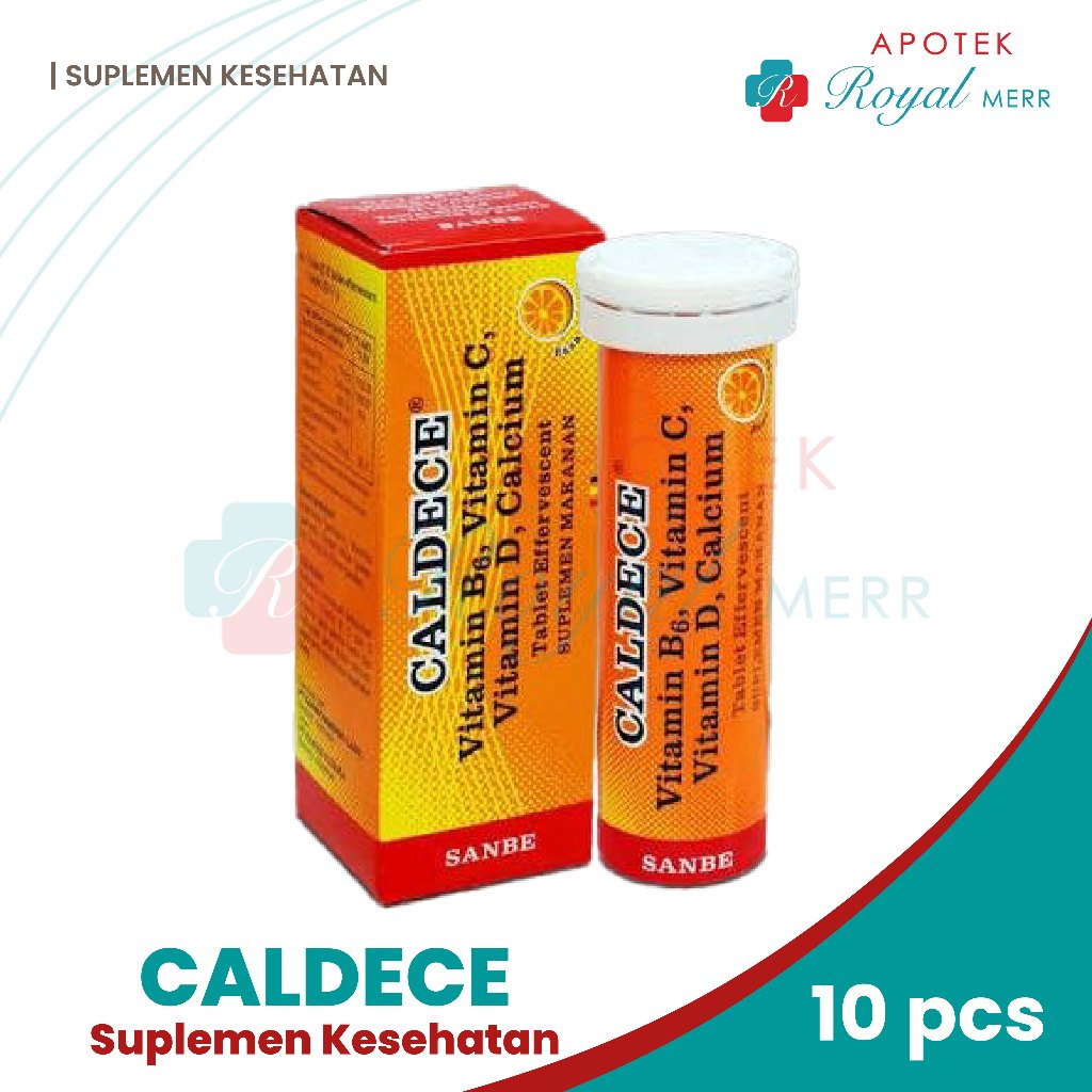 Jual CALDECE TUBE ISI 10 TABLET Vitamin & Suplement Untuk Kesehatan ...