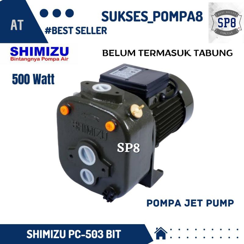 Jual Pompa Air Shimizu PC-503 BIT(NT) Otomatis / Pompa Air Jet Pump | Shopee Indonesia