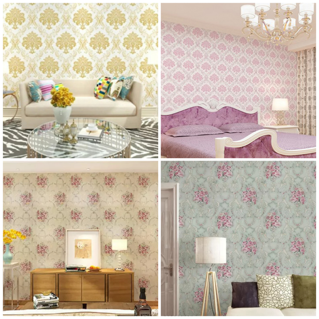 Jual WALLPAPER STICKER DINDING MOTIF BATIK MODERN BAHAN PREMIUM PVC WALLSTIKER RUANG TAMU BEST ...