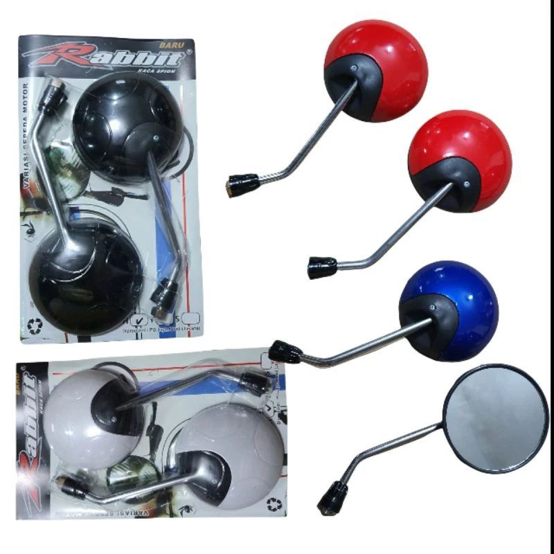 Jual Spion scopy standar tangkai croum motor Honda/Yamaha warna putih ...