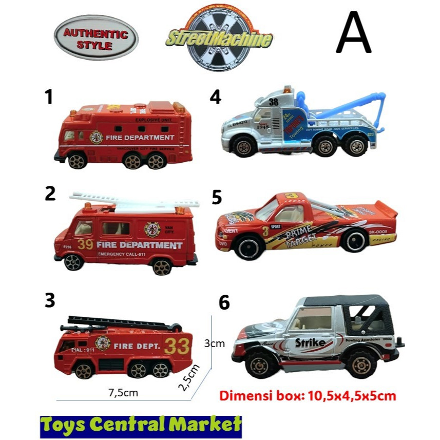Jual Die cast street machine mainan mobil miniatur pro engine - Motif ...