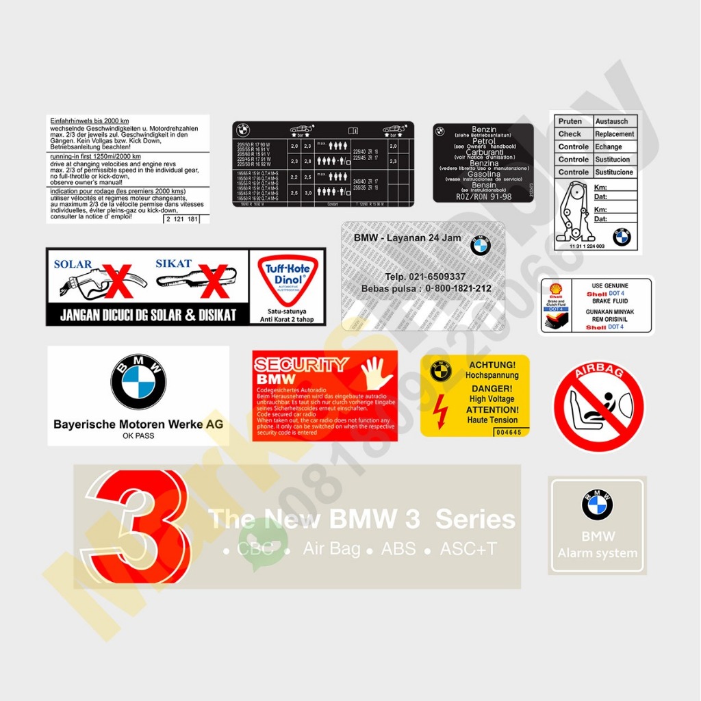 Jual Sticker BMW E46 318i 323i 325i 330i Set | Shopee Indonesia