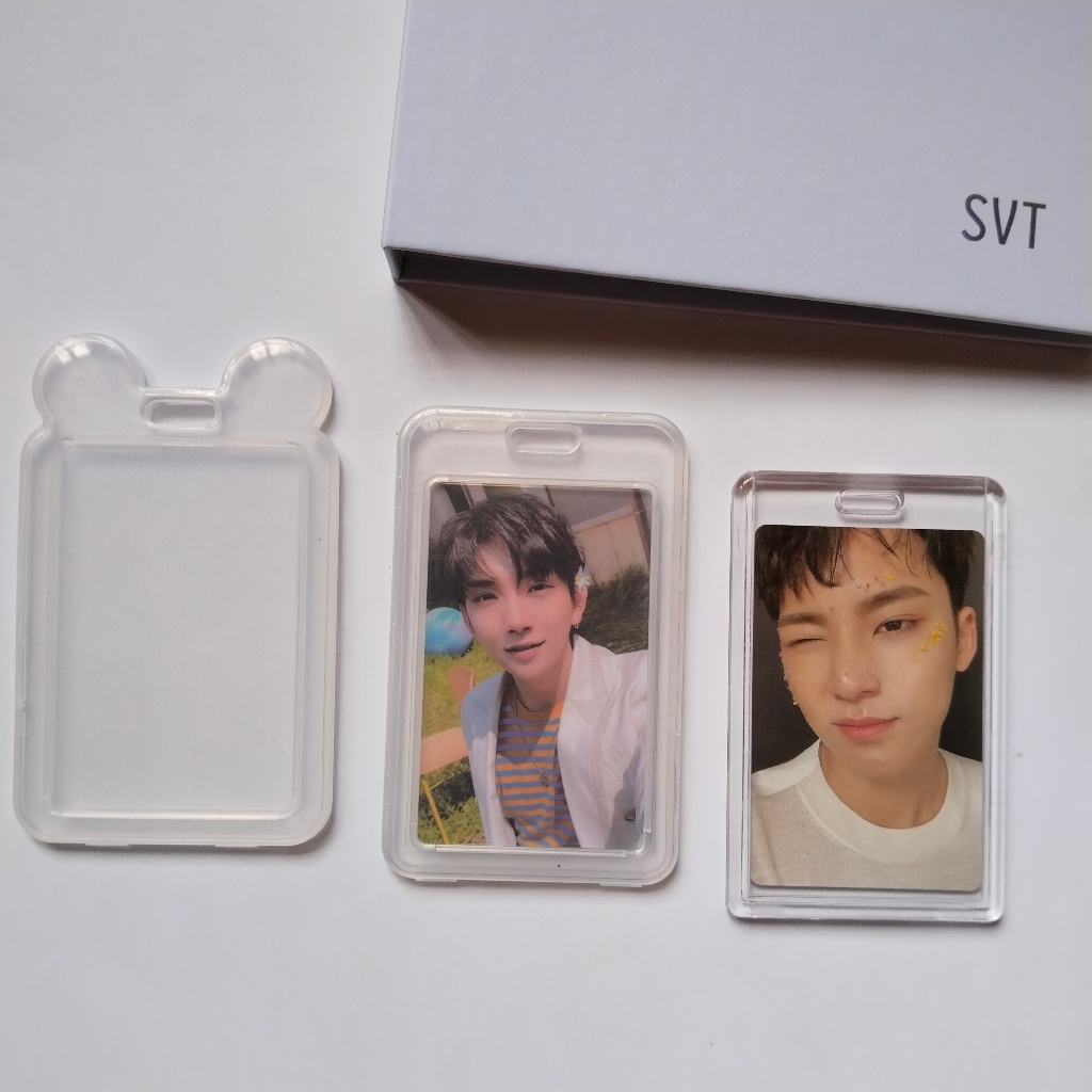 Jual photocard holder clear acrylic pvc cahol id card | Shopee Indonesia