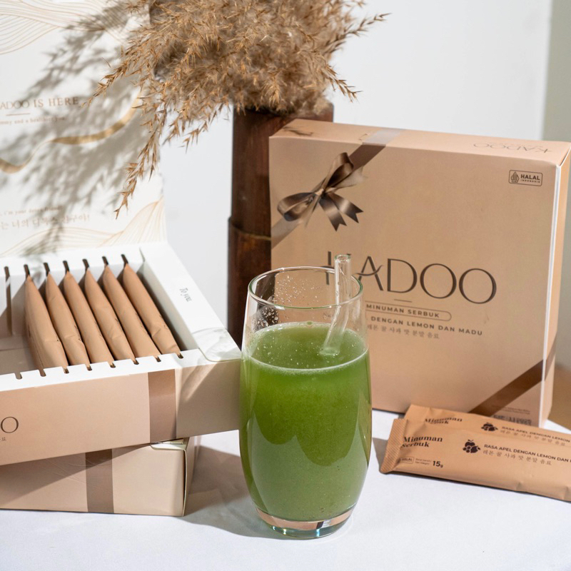Jual Kadoo Fiber Drink minuman fiber rasa lemon apel madu 1box 10sachet ...