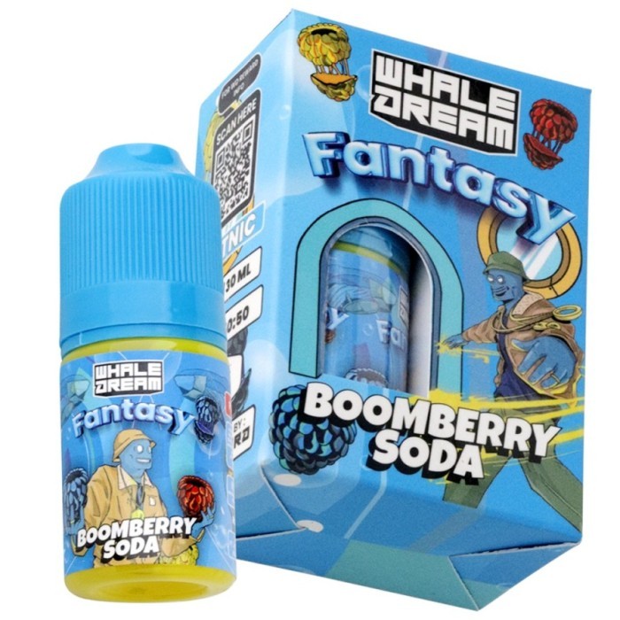 Jual LIQUID WHALE DREAM FANTASY V2 30 BOOMBERRY SODA 30 | Shopee Indonesia