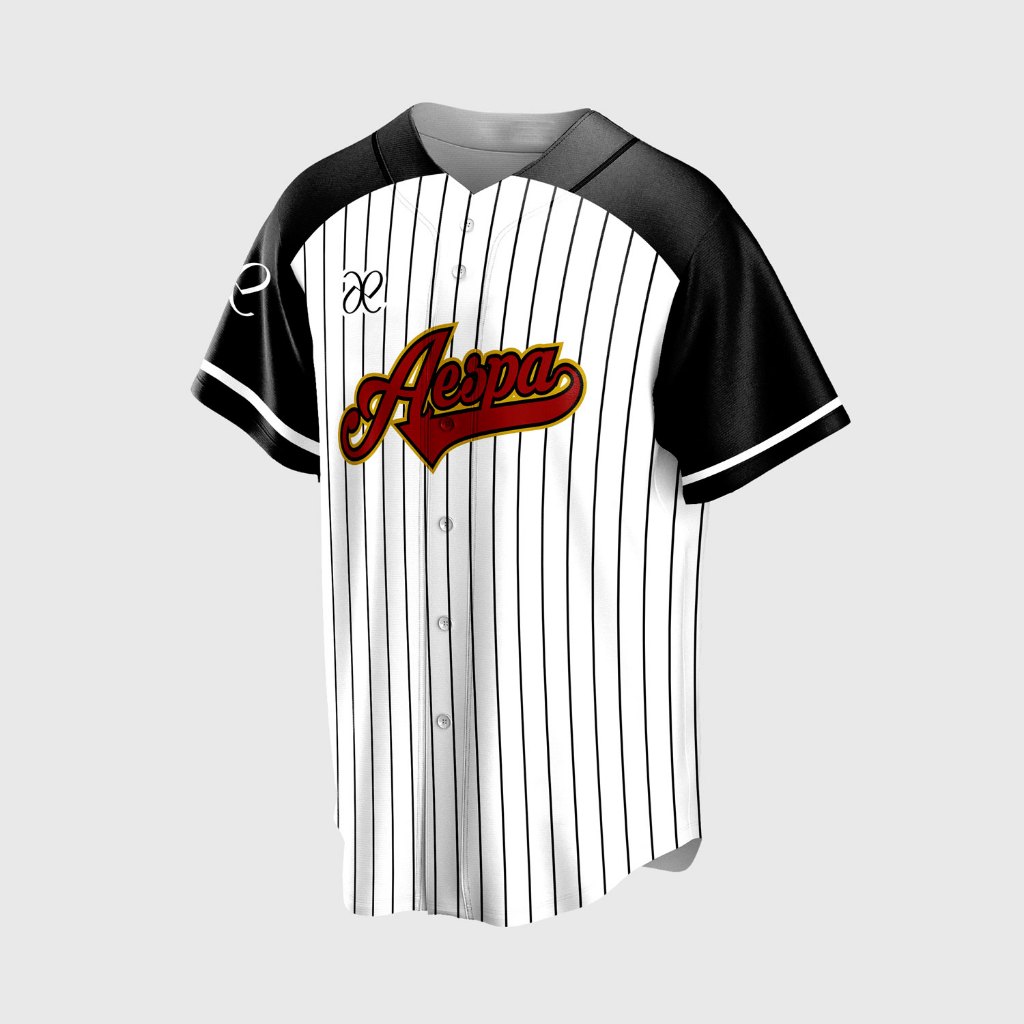 Jual Kaos Tshirt Baju Dewasa Jersey Baseball Kpop Vintage Edition AESPA ...