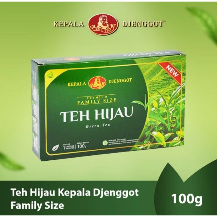 Jual Teh Hijau Green Tea Kepala Djenggot Family Size 100 gr | Shopee ...