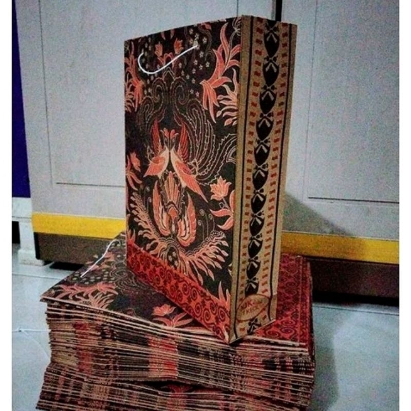 Jual [ISI 50 PCS] PAPER BAG BATIK 16X5X21 CM | Shopee Indonesia