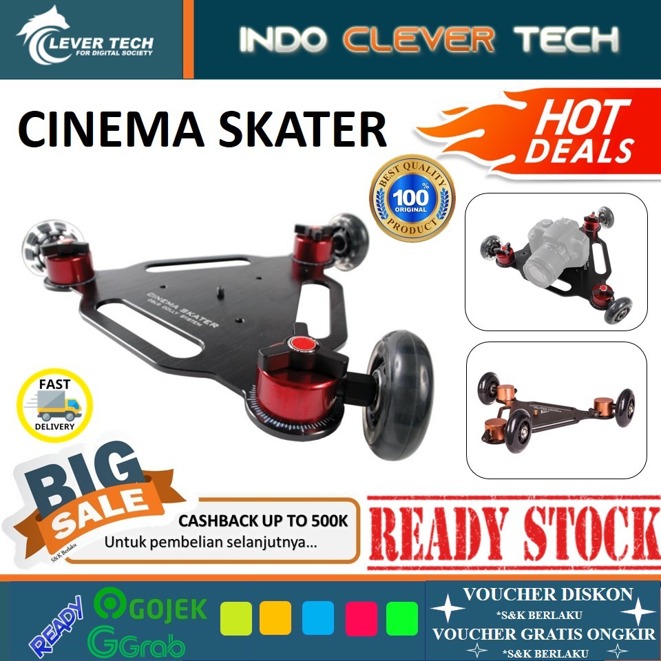 Jual Cinema skater dslr dolly system | Shopee Indonesia