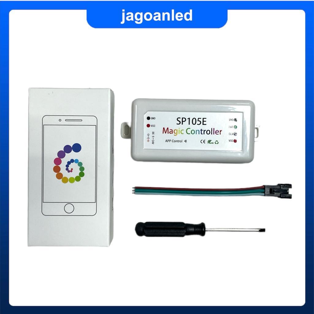 Jual SP105E Magic LED Controller Bluetooth Untuk LED Strip Light WS2811 WS2812B WS2815 | Shopee ...