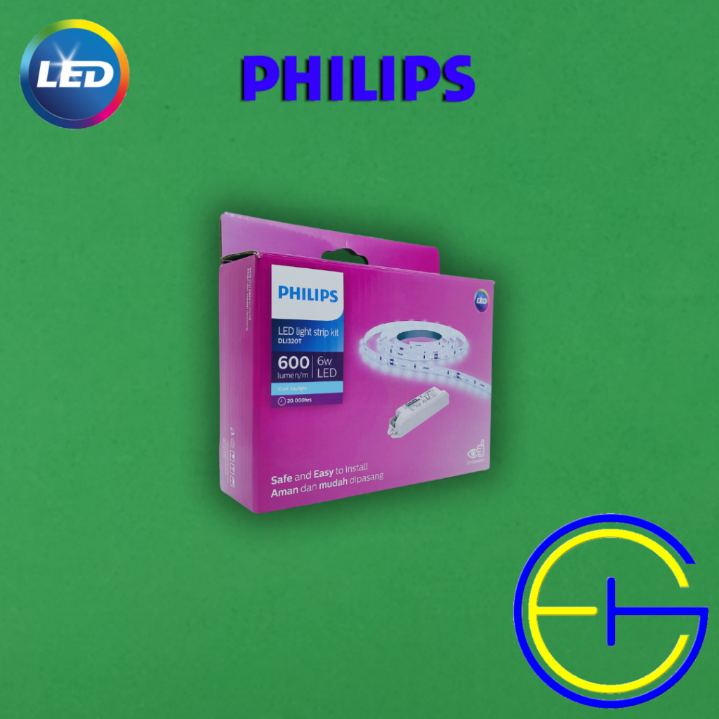 Jual Philips DLI Tape 320T 6W 5M Led Strip Kit Trafo | Shopee Indonesia