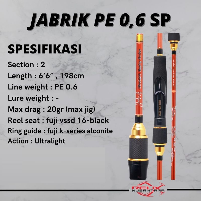 Jual Joran Relix Nusantara Jabrik XP Slow Jig | Shopee Indonesia