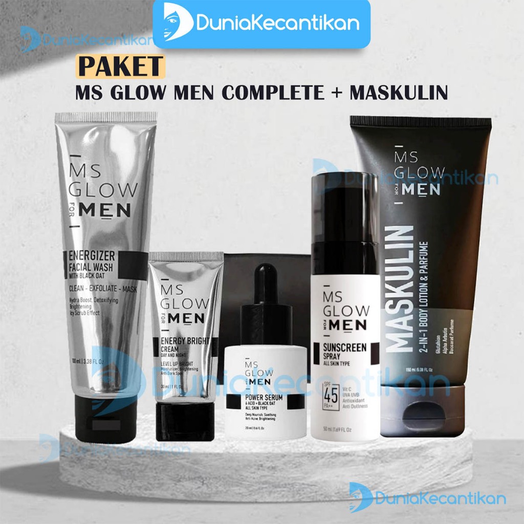 Jual Ms Glow Men Paket Basic Complete / Ms Glow For Men Original free ...