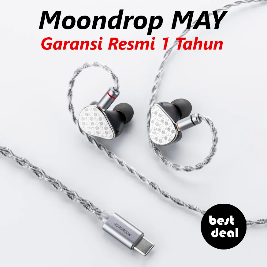 Jual Moondrop MAY Dynamic + Planar Driver DSP USB Type-C 2pin In-ear IEM | Shopee Indonesia