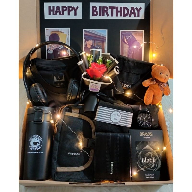 Jual Kado gift pria hampers box Man gift cowok part 1 | Shopee Indonesia