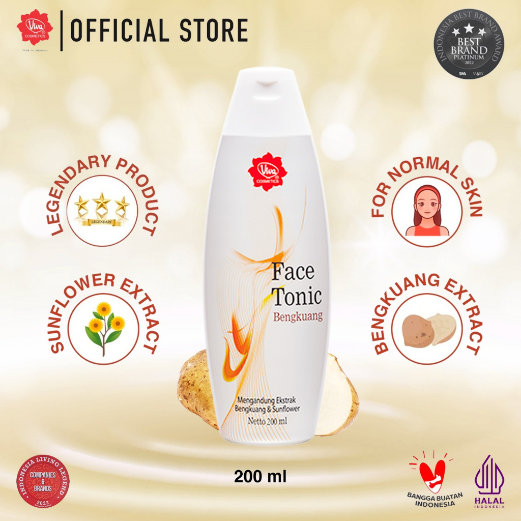 Jual VIVA Face Tonic 200ml BESAR (Toner Penyegar) | Shopee Indonesia