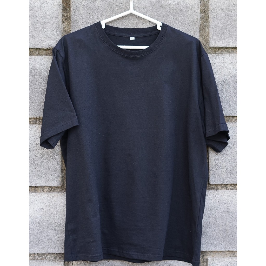 Jual Kaos polos hitam cotton combad 30s asli100% | Shopee Indonesia