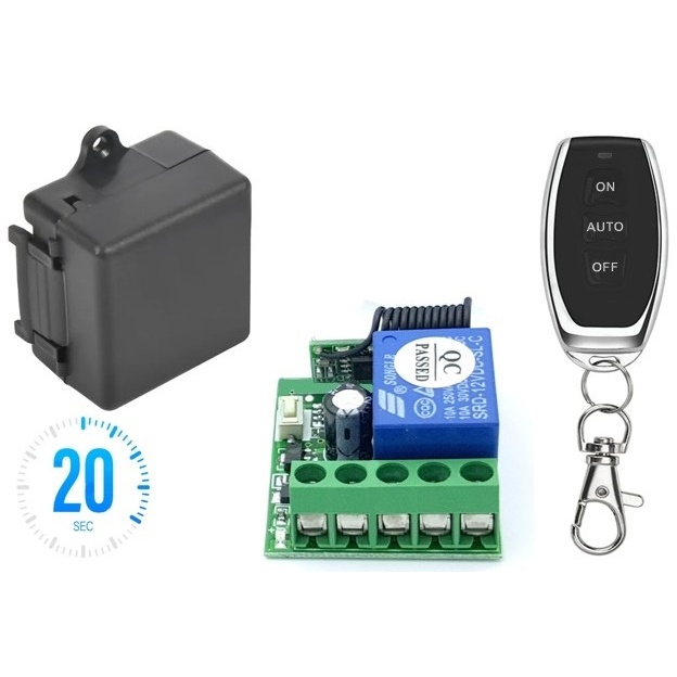 Jual Wireless Relay Switch 12V With Delay OFF RF Wireless Remote Control | Shopee Indonesia