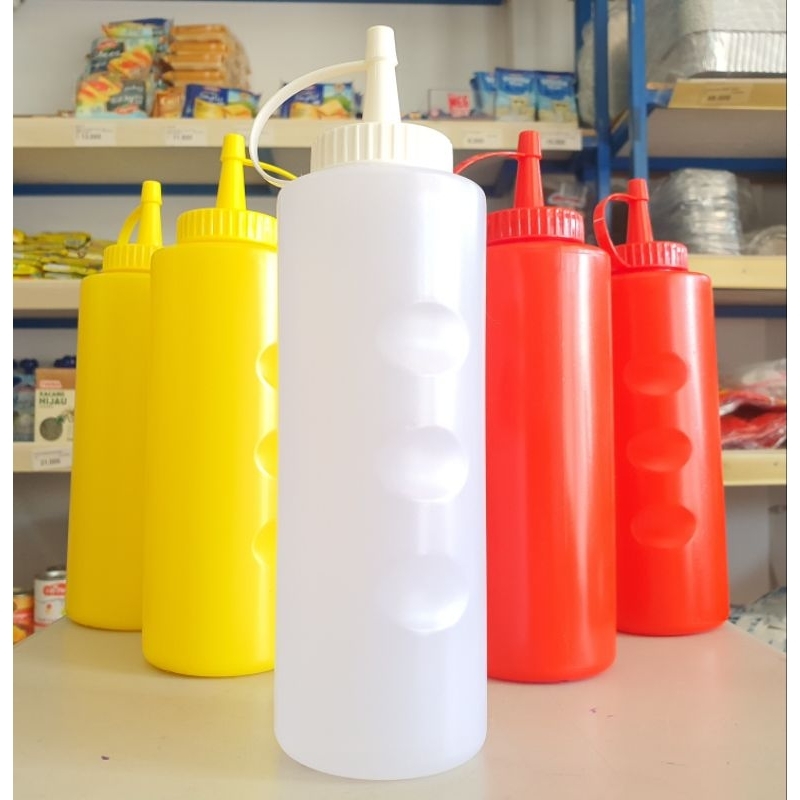 Jual Botol Saus 525 ML / Botol 525 ML / Botol Mayonaise 525ML / Botol Kecap 525ML | Shopee Indonesia