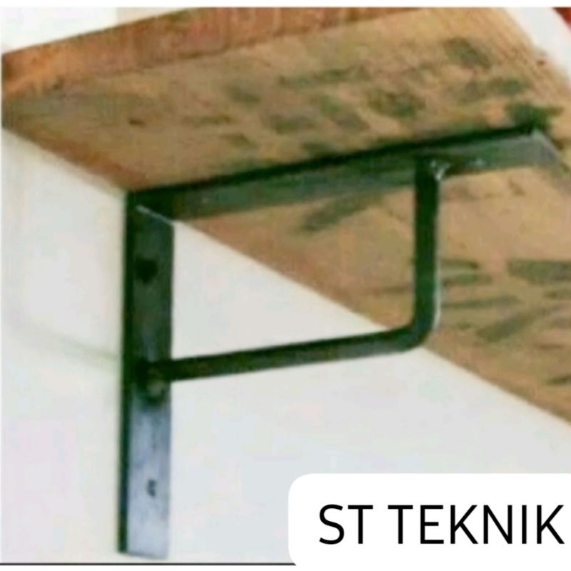 Jual Rak besi siku ambalan tempel rak dinding besi tebal | Shopee Indonesia