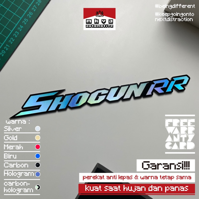 Jual SHOGUN SP SHOGUN RR EMBLEM TIMBUL AKSESORIS MOTOR 2 TAK BUKAN ...