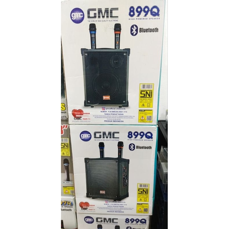 Jual GMC SPEAKER 899Q MULTIMEDIA BLUETOOTH + 2 MIC WIRELESS || 8 Inch ...
