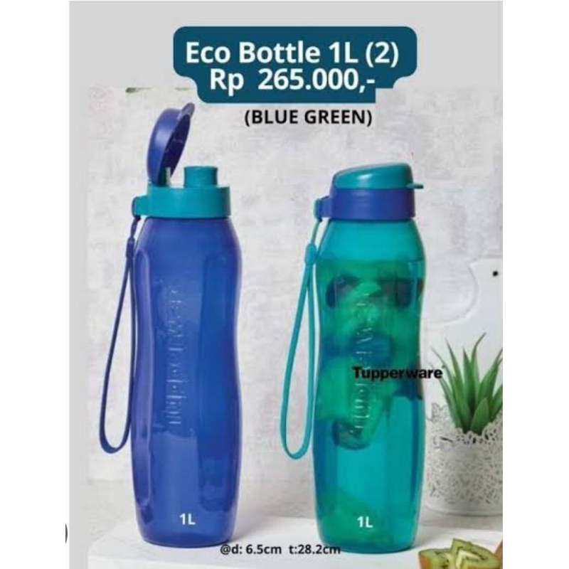 Jual botol ECO 1 L tutp plip plap Tupperware(1pc) | Shopee Indonesia
